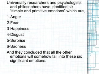 emotions | PPT