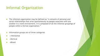 Organisation Behavior groups and teams | PPTX