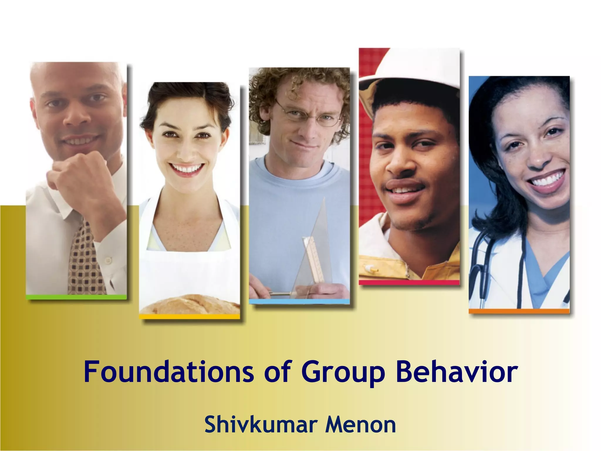 Ob i - foundations of group behavior-workteams-organizational stress | PPT