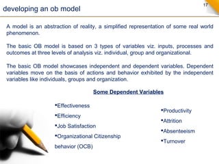 Ob i intro- diversity- personality & values- emotions & moods | PPT