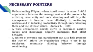 Ob pinoy behavior in organization powerpoint | PPT