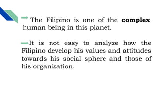 Ob pinoy behavior in organization powerpoint | PPT