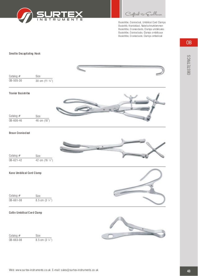 OBSTETRICS INSTRUMENTS