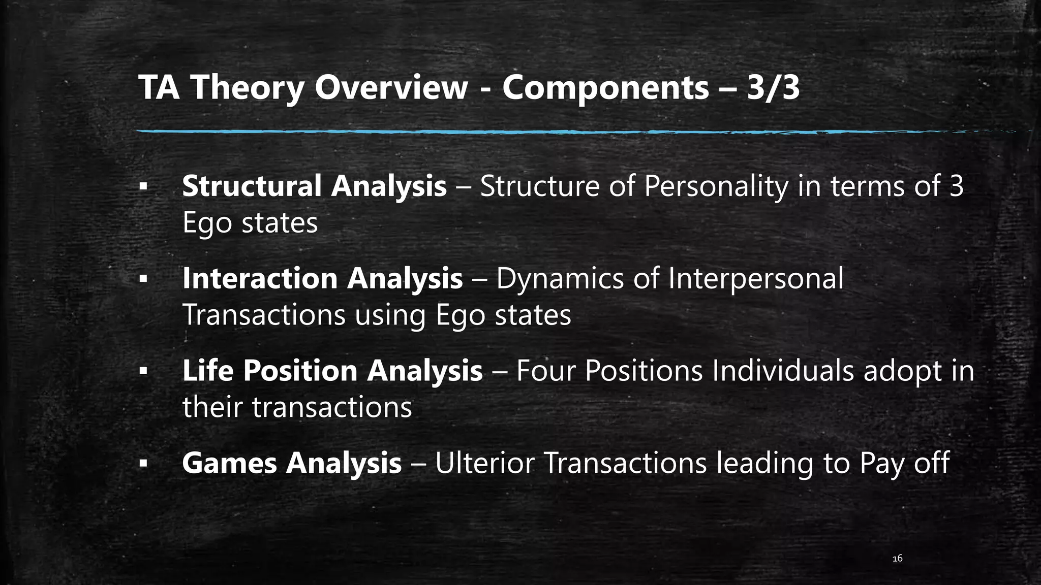 Transactional Analysis in Organizational Developement | PPTX