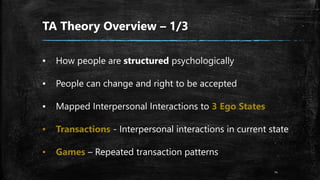 Transactional Analysis in Organizational Developement | PPTX | Business ...