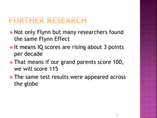 The Flynn Effect | PPTX