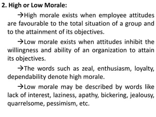 ORGANIZATIONAL BEHAVIOUR- UNIT-5-BBA-OSMANIA UNIVERSITY | PPT