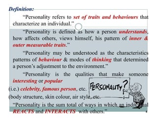 Organizational Behaviour - Individual Determinants of OB I | PDF