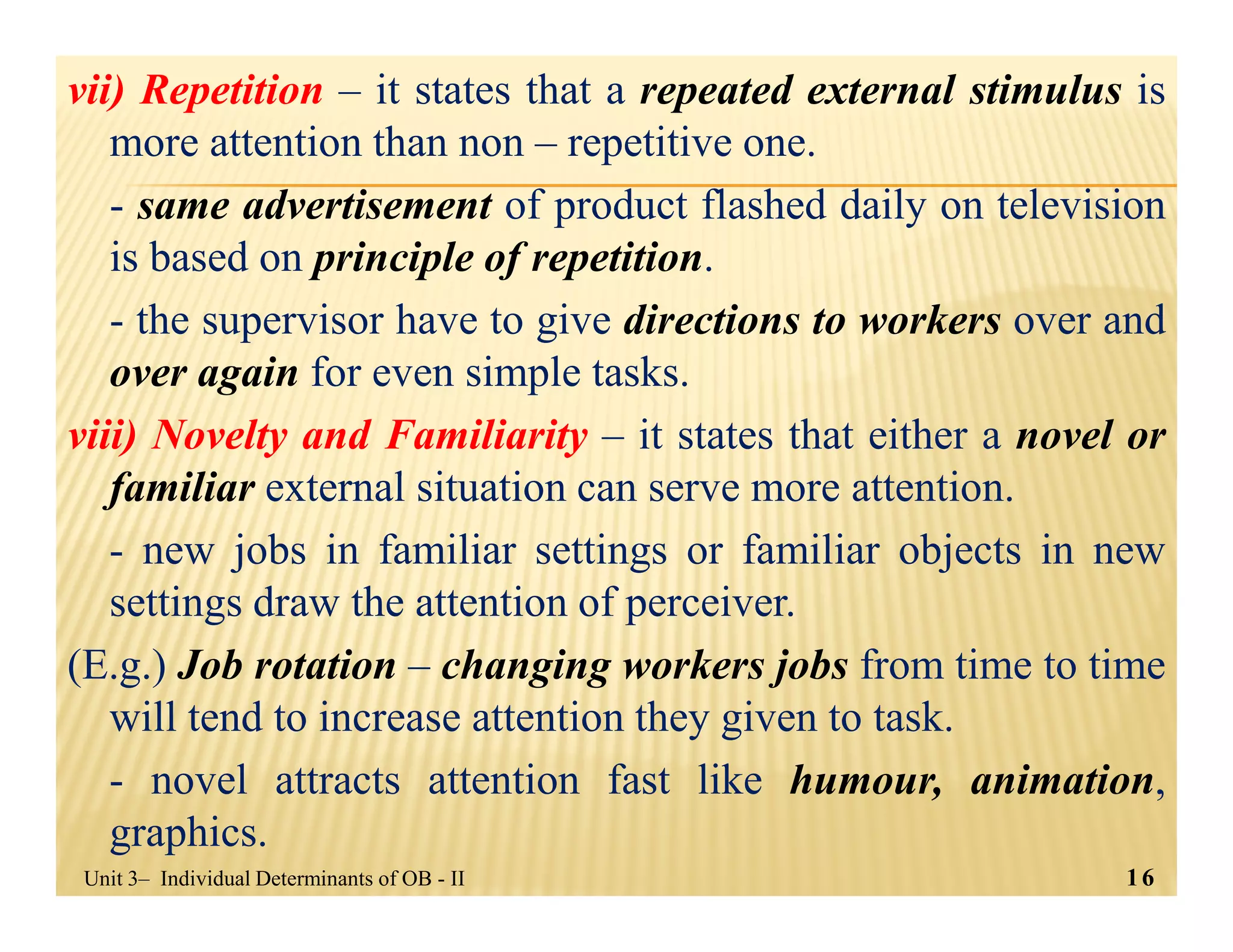 Organizational Behaviour - Individual Determinants of OB II | PDF
