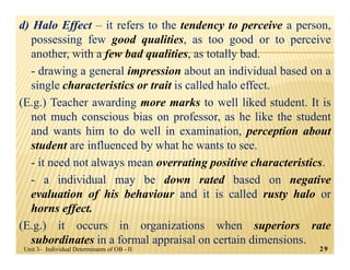 Organizational Behaviour - Individual Determinants of OB II | PDF