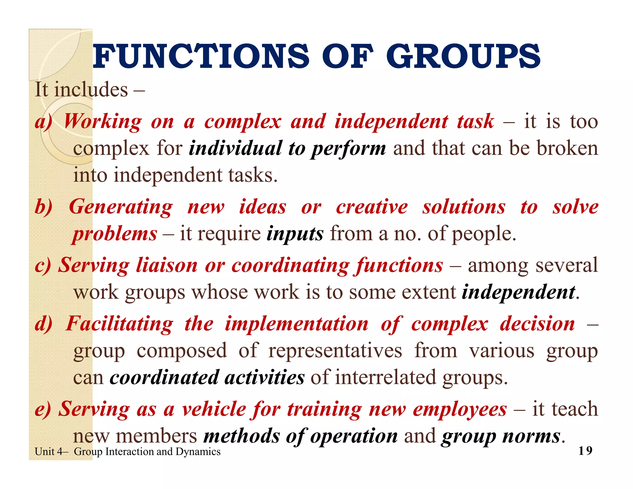 Organizational Behaviour - Group process | PDF