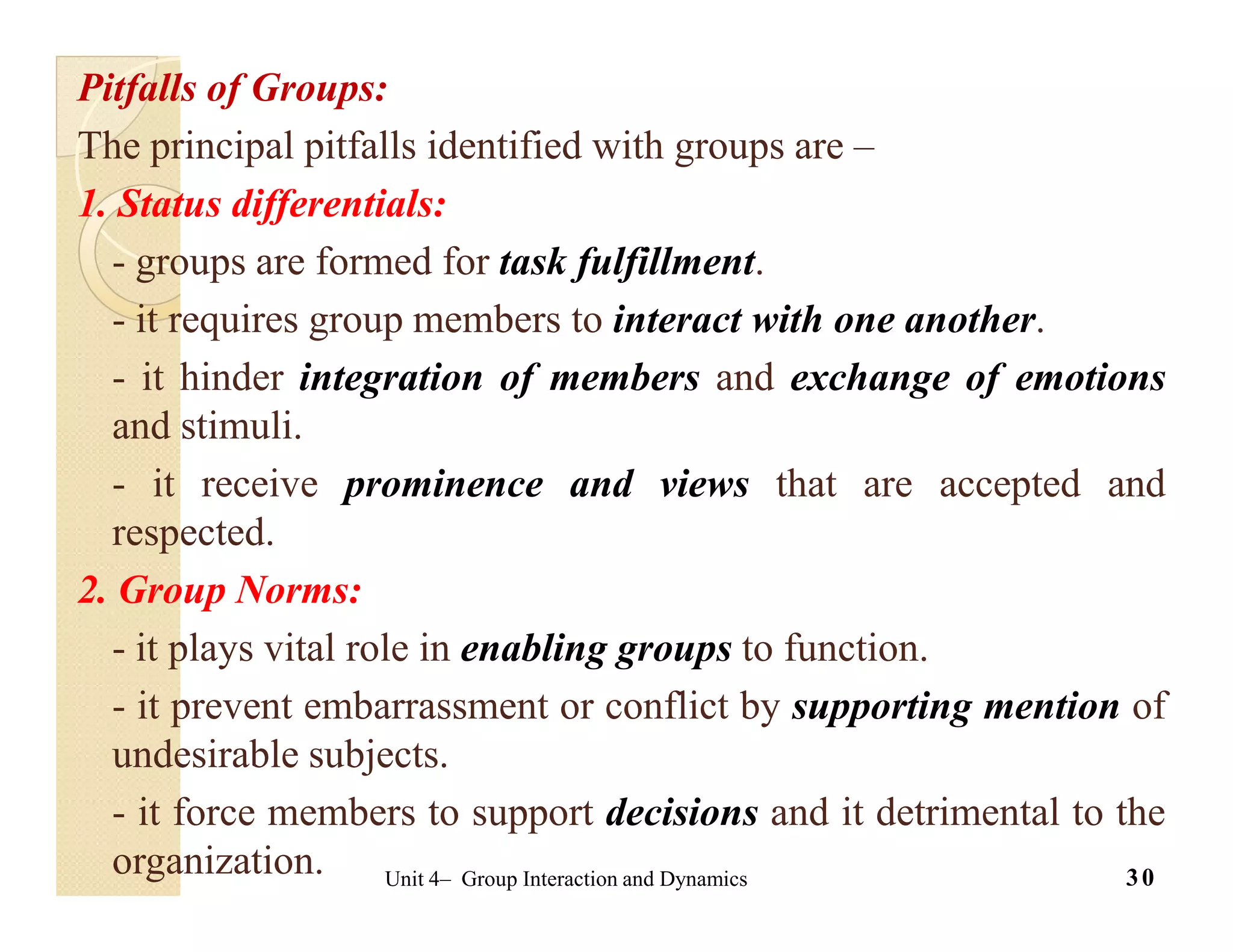 Organizational Behaviour - Group process | PDF