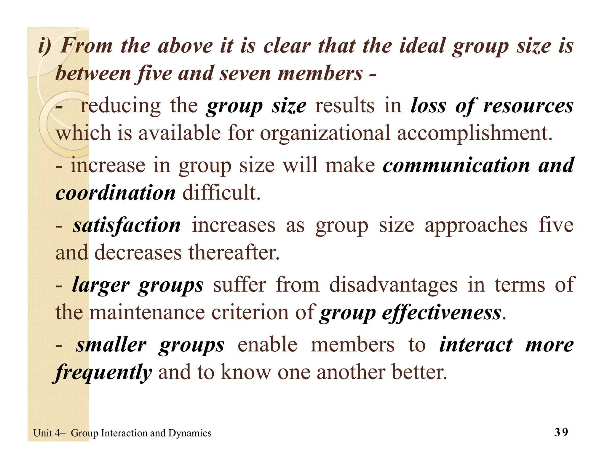 Organizational Behaviour - Group process | PDF