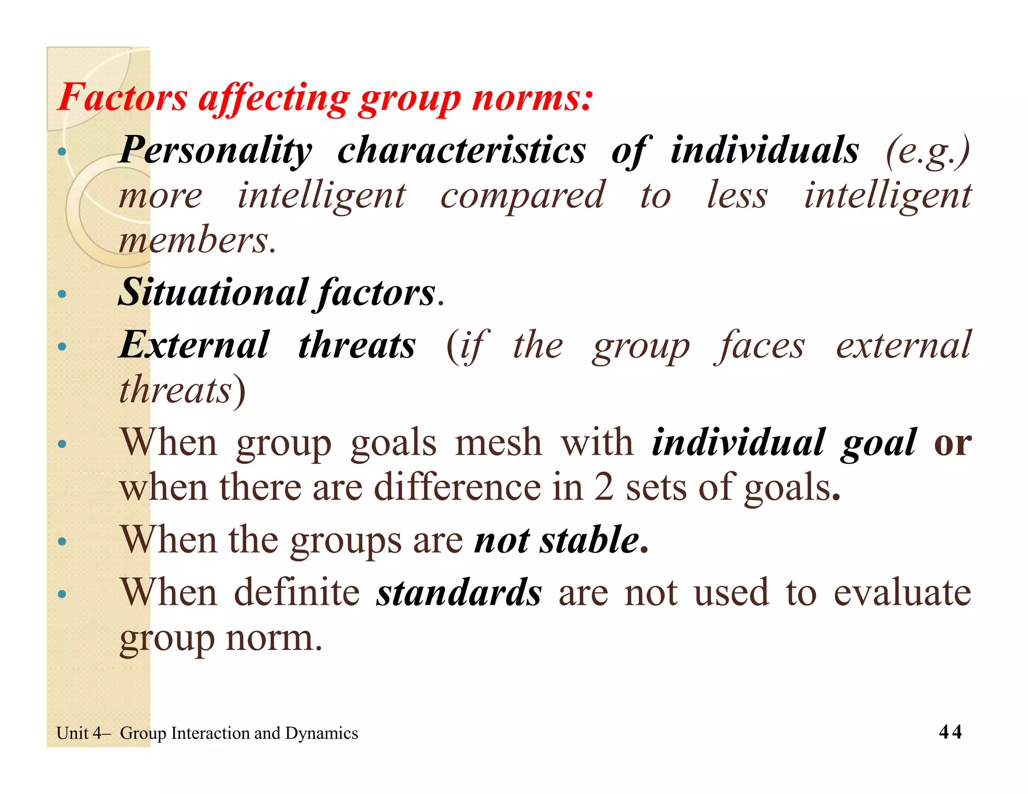 Organizational Behaviour - Group process | PDF