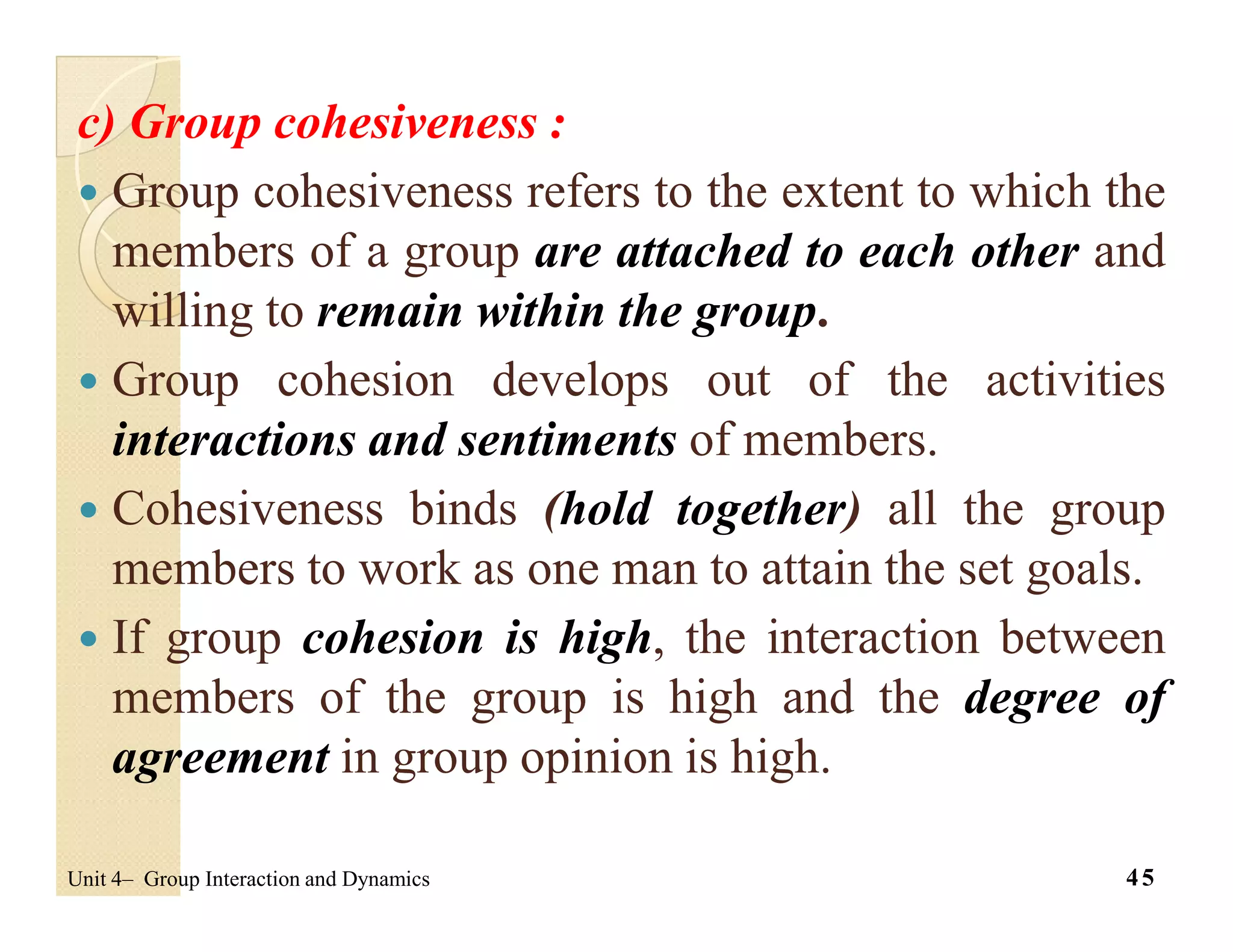 Organizational Behaviour - Group process | PDF