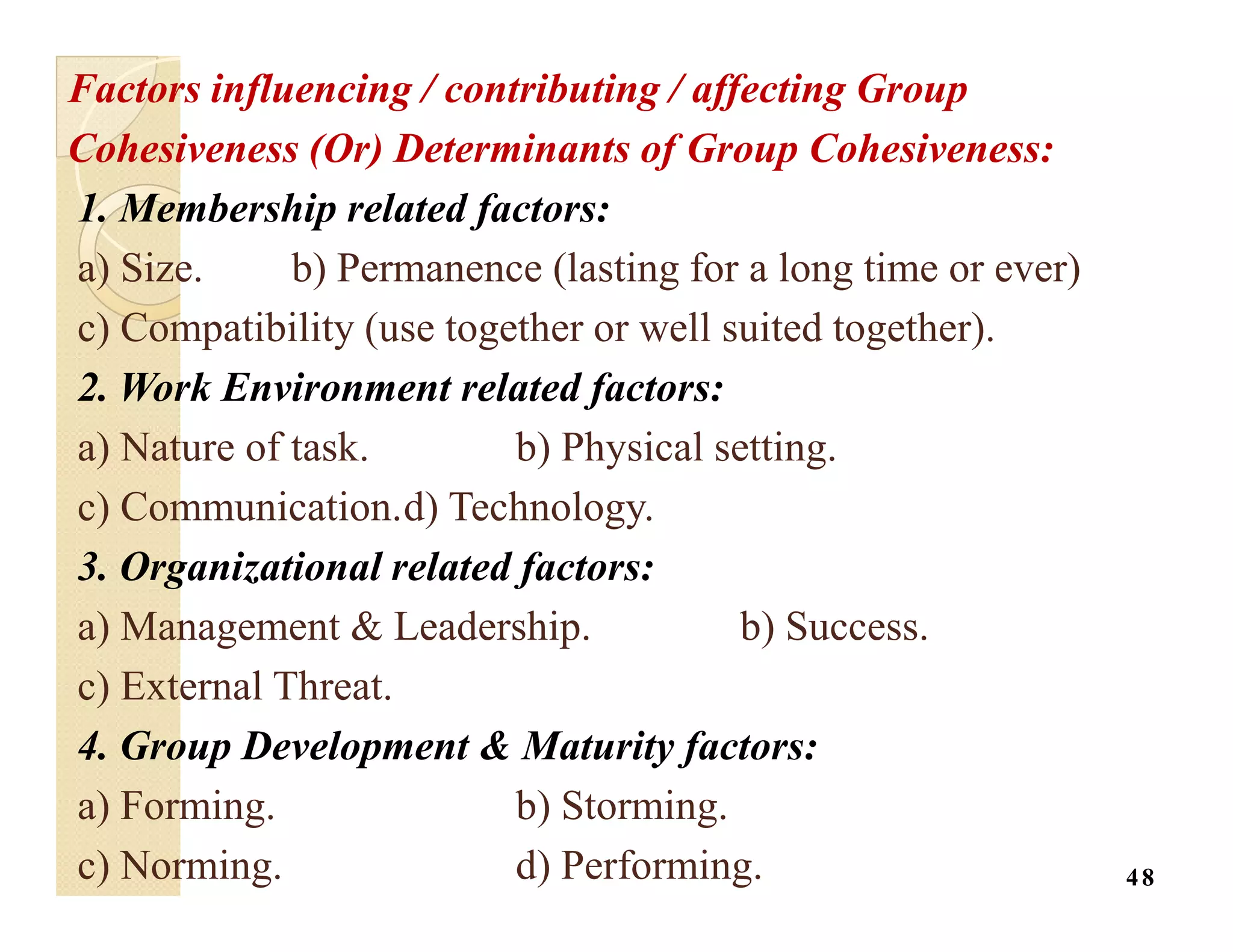 Organizational Behaviour - Group process | PDF