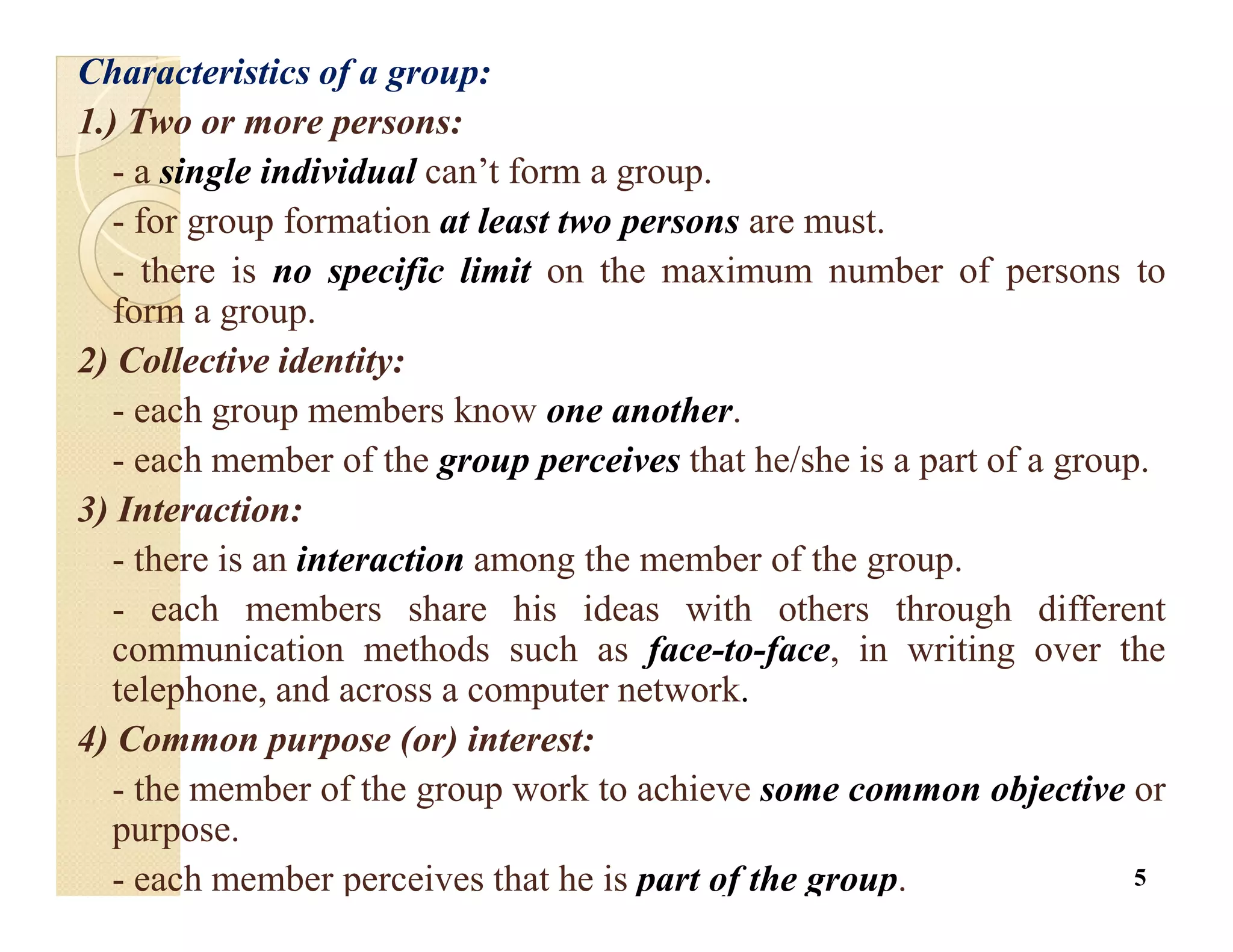 Organizational Behaviour - Group process | PDF