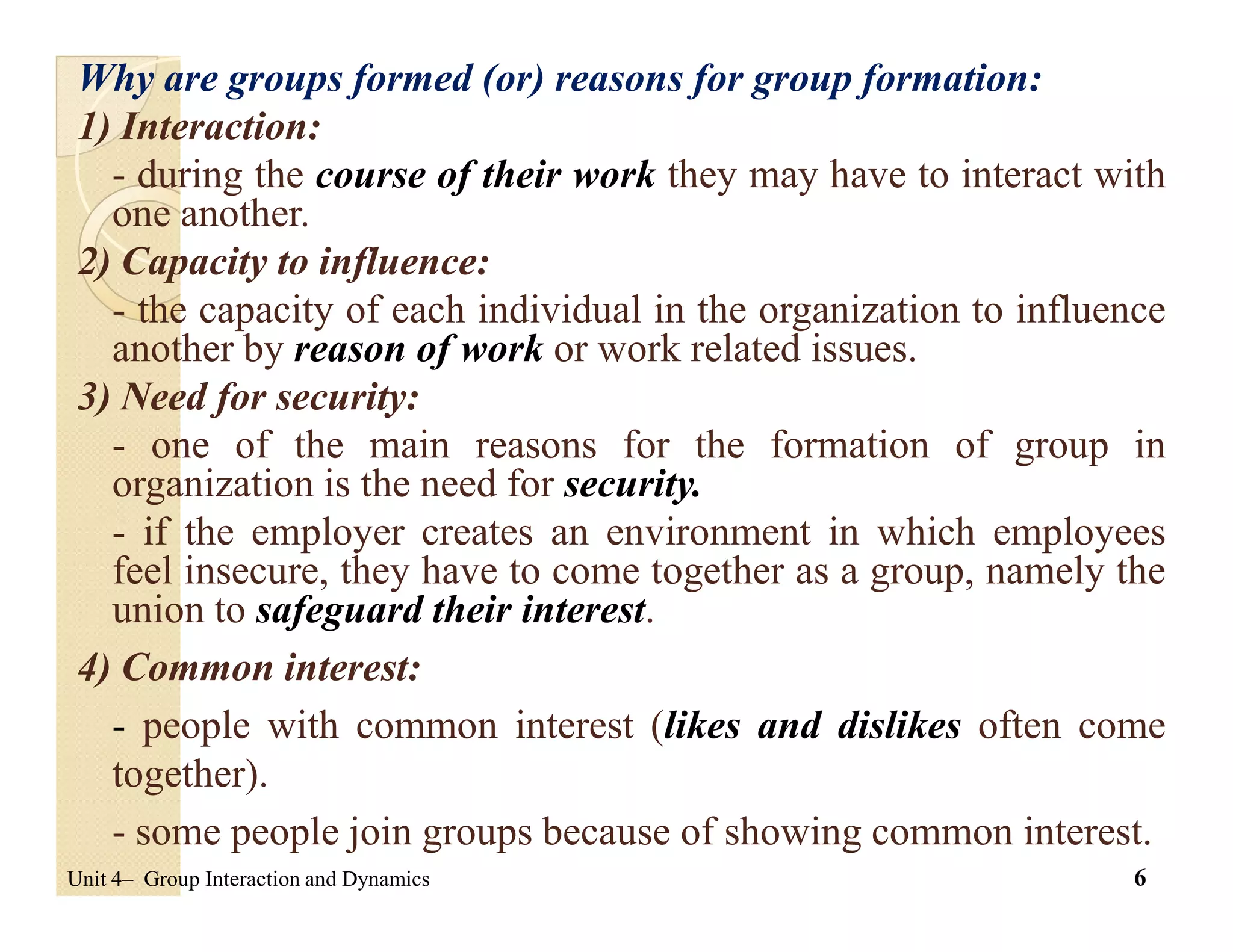 Organizational Behaviour - Group process | PDF