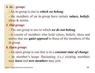 Organizational Behaviour - Group process | PDF