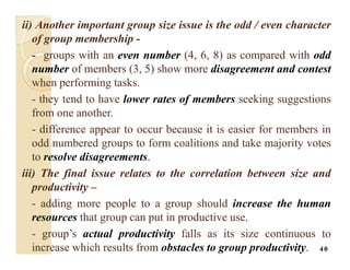 Organizational Behaviour - Group process | PDF