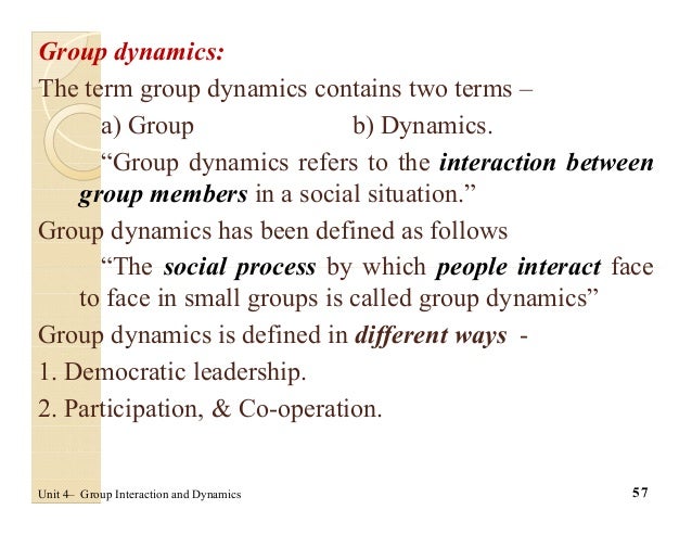 Organizational Behaviour - Group process