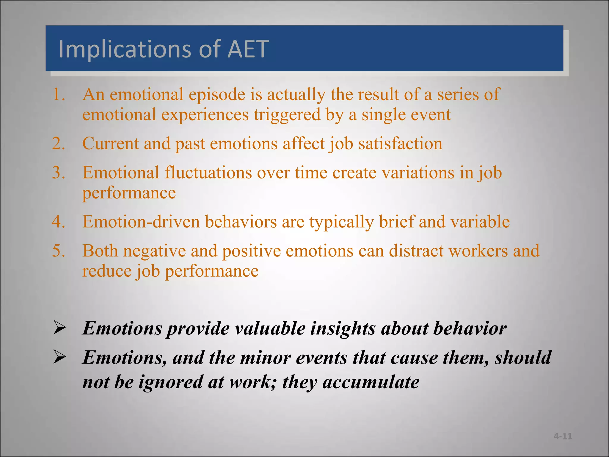 OB_04 eMOTIONS AND MOOD.ppt | Mental Health | Diseases and Conditions