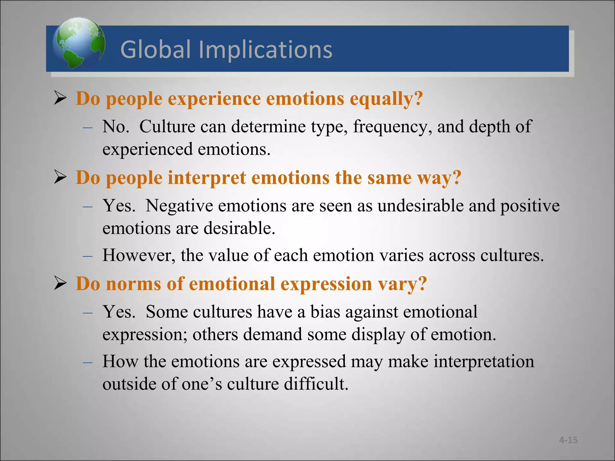 OB_04 eMOTIONS AND MOOD.ppt | Mental Health | Diseases and Conditions