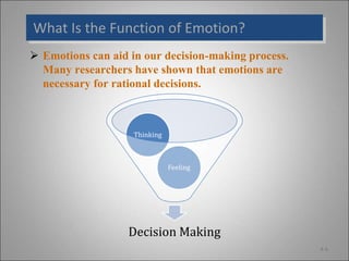 OB_04 eMOTIONS AND MOOD.ppt | Mental Health | Diseases and Conditions