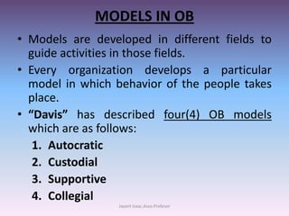Introduction to Organisational Behaviour | PPTX