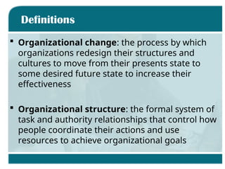 operationnal management and organizational structure | PPT