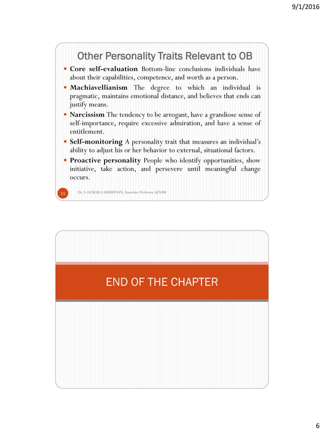 Ob1 unit 3 chapter - 8 - personality | PDF | Human Resources | Business