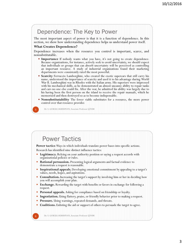 Ob1 unit 4 chapter - 15 - power and politics | PDF