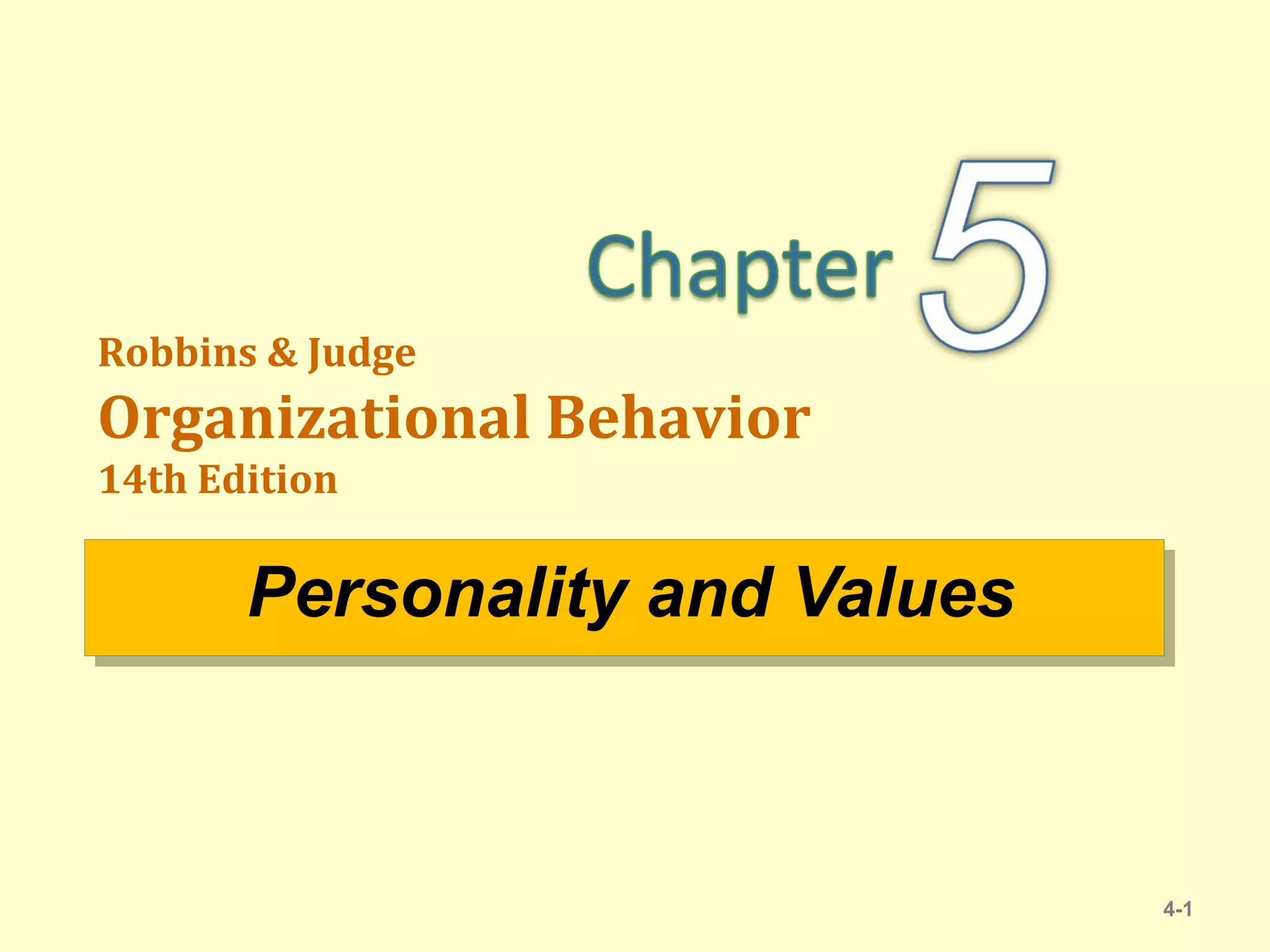 Ob 14e 5 personality & values | PPT