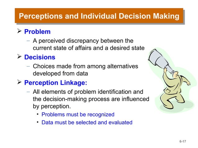 Ob 14e 6 perception and individual decision making | PPT | Business ...
