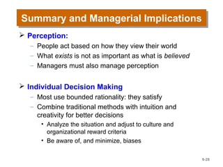 Ob 14e 6 perception and individual decision making | PPT