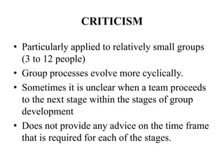 stages of group formation in organisation | PPT