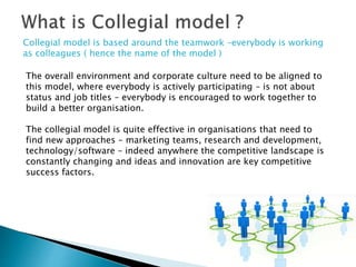 five models of organisation behaviour | PPTX