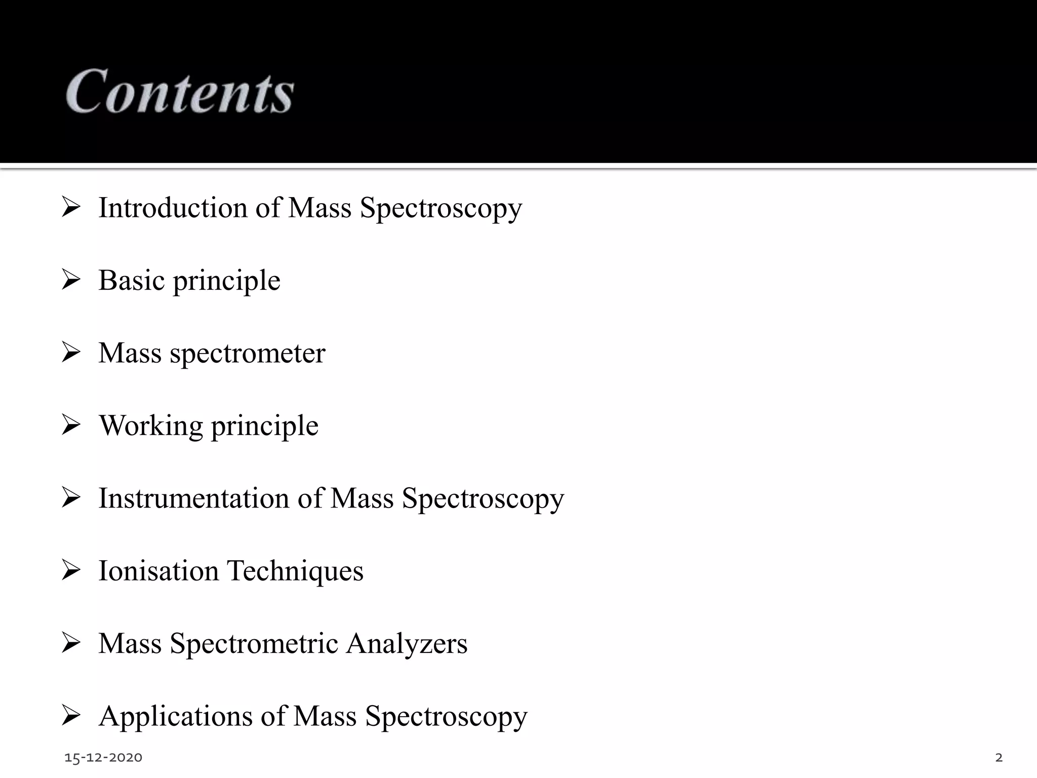 Mass spectroscopy & it's instrumentations | PPTX
