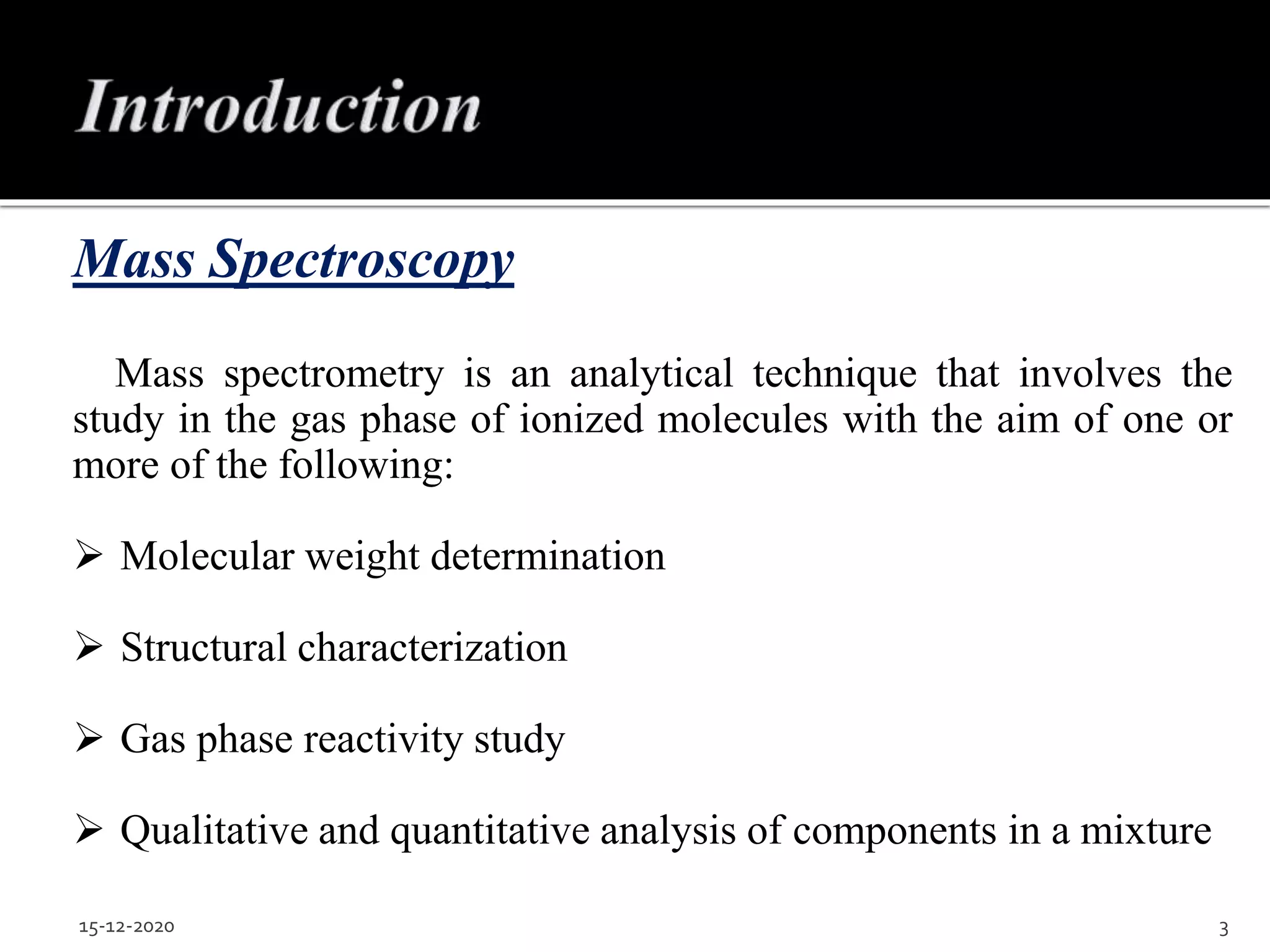 Mass spectroscopy & it's instrumentations | PPTX