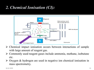 Mass spectroscopy & it's instrumentations | PPTX