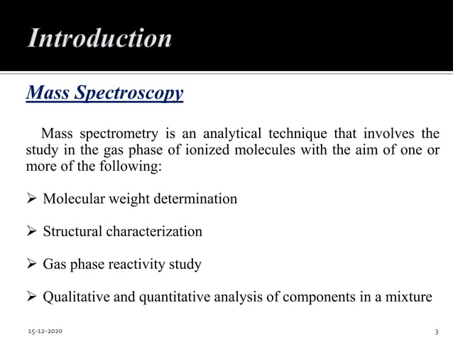 Mass spectroscopy & it's instrumentations | PPTX