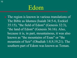 Obadiah - The Judgement of Edom | PPTX
