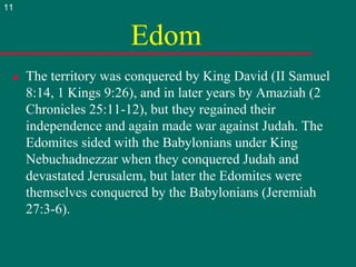 Obadiah - The Judgement of Edom | PPTX