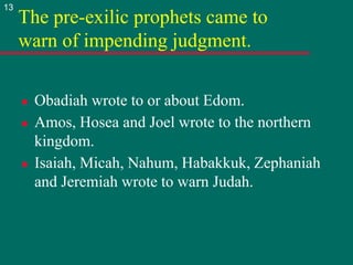 Obadiah - The Judgement of Edom | PPTX
