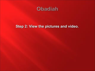 Obadiah: A Visual Experience | PPT
