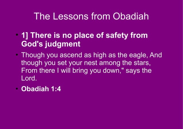 The Book of Obadiah | PPT