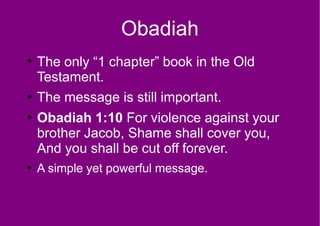 The Book of Obadiah | PPT