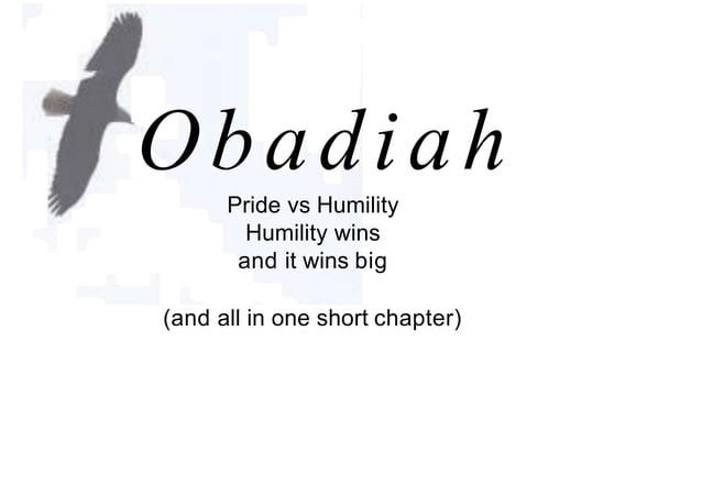 The Book of Obadiah | PPT