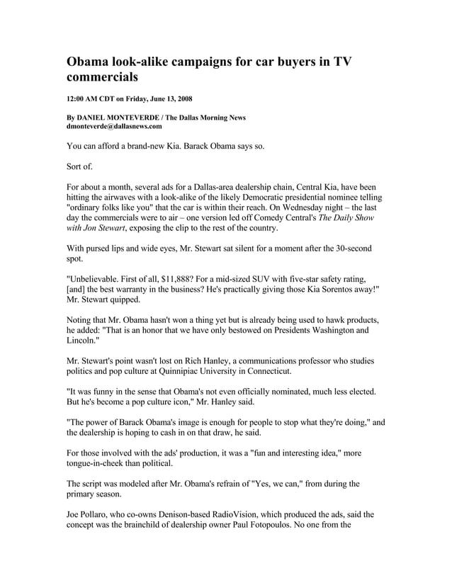 Joe Pollaro Advertising | DOC | Entertainment