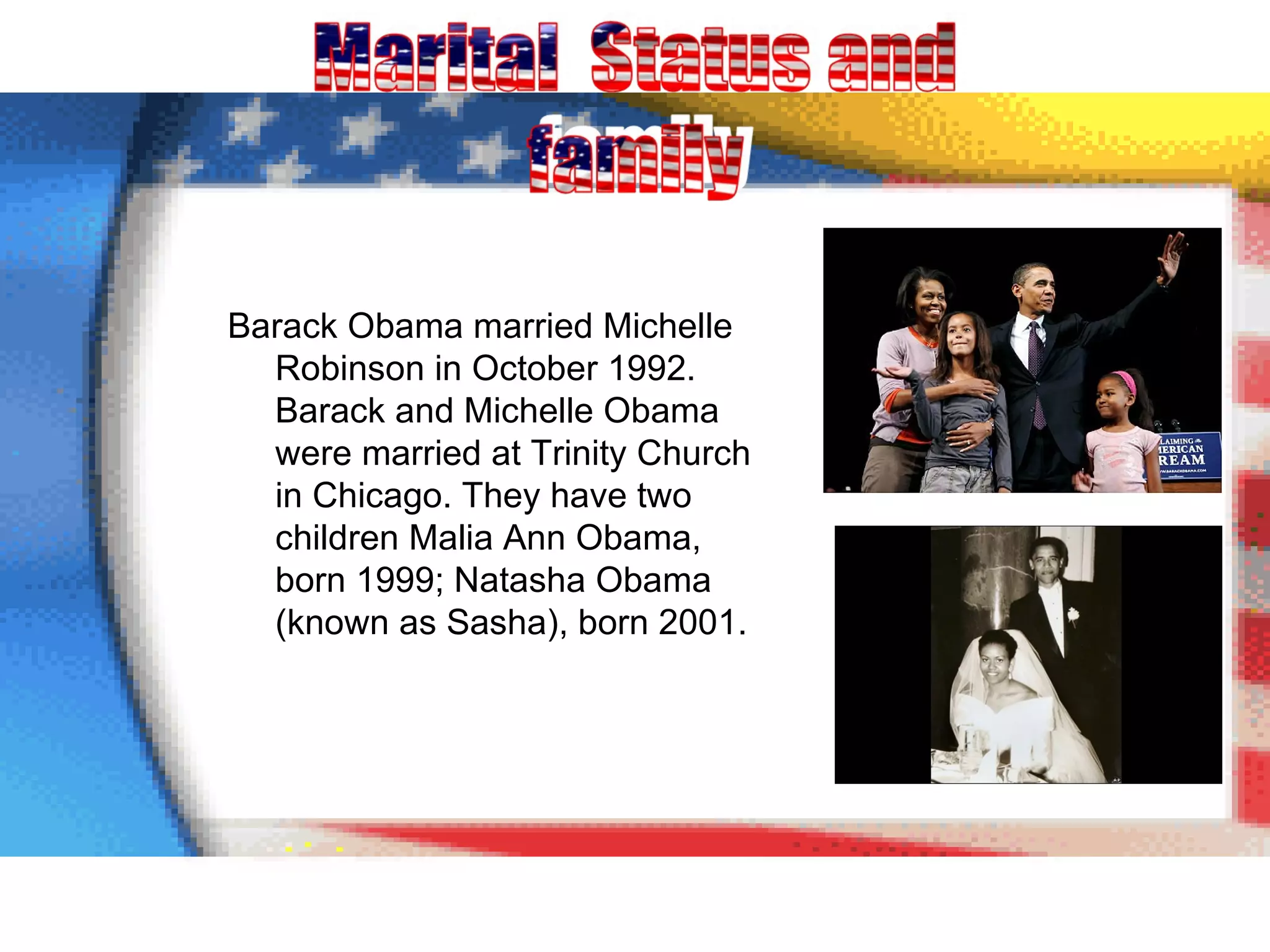 barack Obama's life until now | PPT
